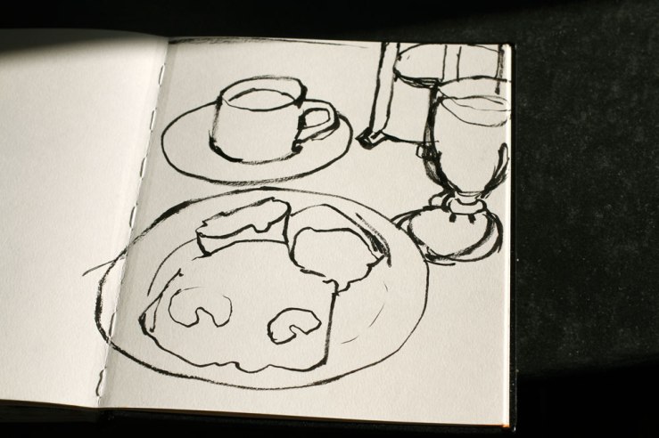 How I make art before I make coffee. – Danny Gregory